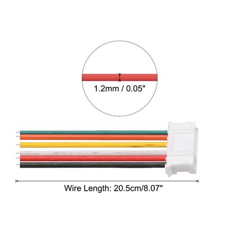 Pcs PH Single Female Connector Pins Connectors With Cm Wire EBay