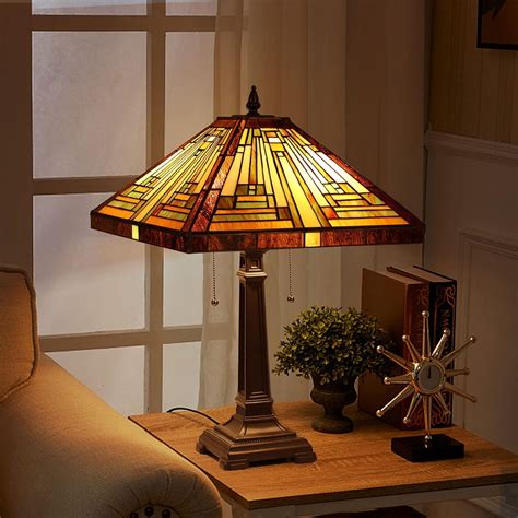 Buy Capulina Tiffany Table Lamp Bedside Reading Lamp 2 Light 16 Wide