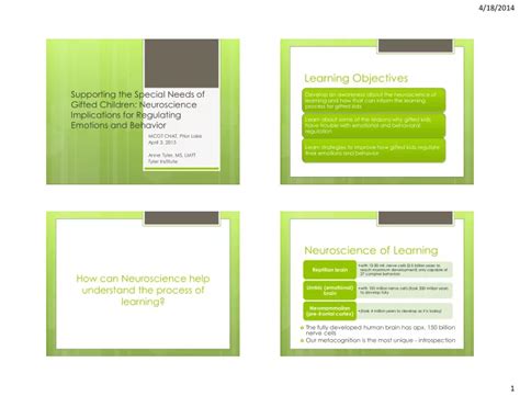 Ppt Learning Objectives Supporting The Special Needs Of Develop An Powerpoint Presentation