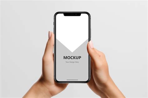 Premium Psd Psd In Hand Mobile Mockup For Ui Design