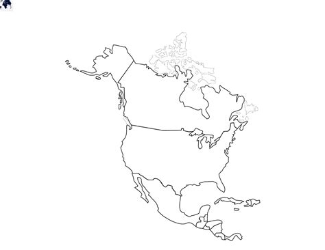 Printable Blank North America Map Printable Study Guides