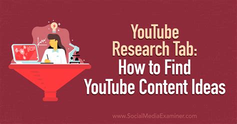Youtube Research Tab How To Find Youtube Content Ideas Social Media Examiner
