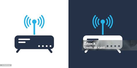 라우터 아이콘입니다 단색 아이콘 벡터 그림입니다 웹 사이트 디자인 로고 앱 템플릿 Ui 등 고체에 대한 스톡 벡터 아트 및 기타 이미지 Istock