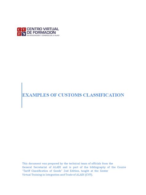 Customs Classification Examples Guide Pdf Remote Control Hamburgers