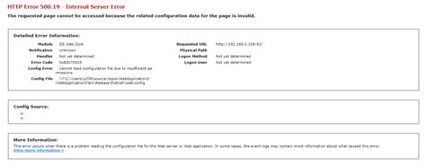 Error 500 19 The Internal Server Error Fix C Developer