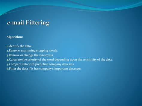 PPT Data Leakage Detection Email Filtering PowerPoint Presentation ID 9633104