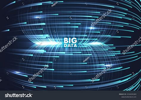 Big Data Flow Representation Abstract Infographics Stock Vector