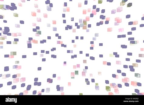 Random Colored Abstract Overlapping Cubes Or Boxes Digital Generative