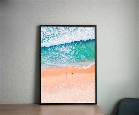 Modern Beach Art Beach Surf Wall Art Aerial Ocean Print And Printable Art Etsy