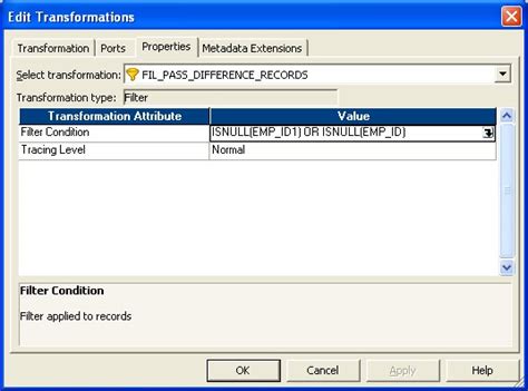 informatica reporting the difference rows between two sources using