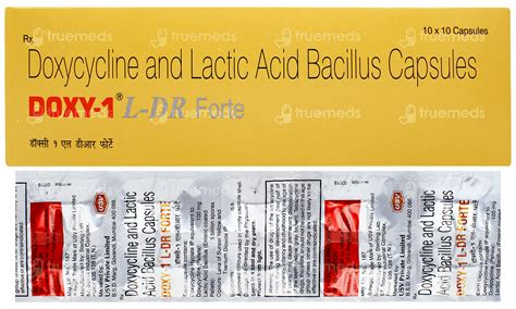 Doxy 1 Forte L Dr 100 Mg5b Capsule 10 Uses Side Effects Dosage Price Truemeds