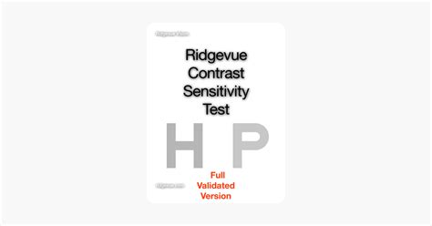 ‎contrast Sensitivity Test On Apple Books