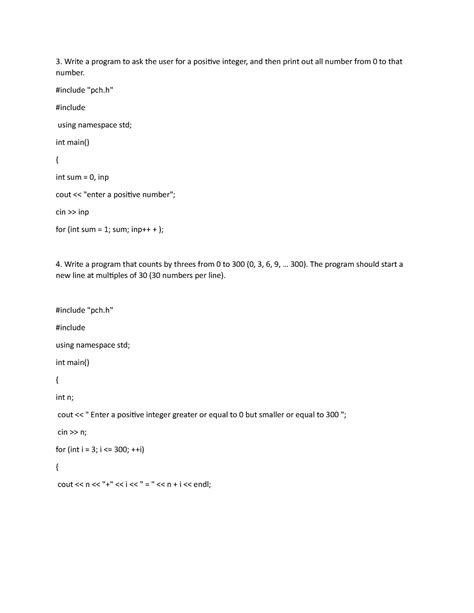 Supriya Lab Assignment Write A Program To Ask The User For A Positive Integer And Then