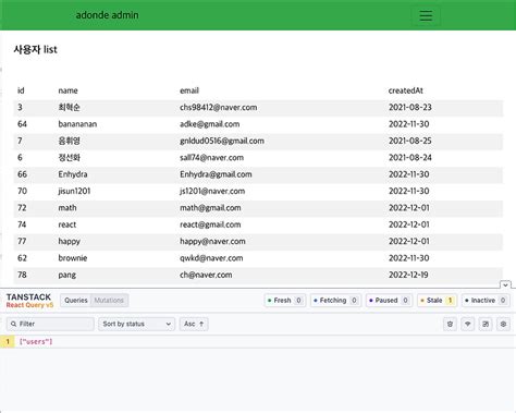 Reactts 환경에서 Axios React Query 적용해서 Api 호출하기