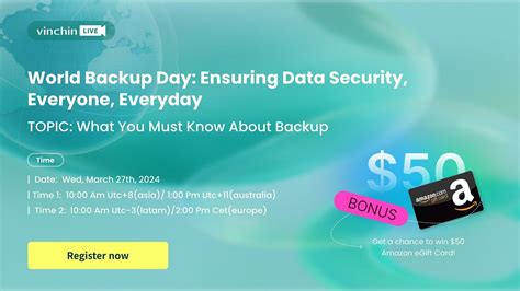 【webinar】world Backup Day Ensuring Data Security Everyone Everyday 🌍 Vinchin Medium