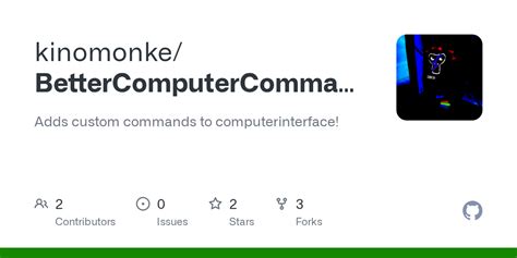 Github Kinomonkebettercomputercommands Adds Custom Commands To