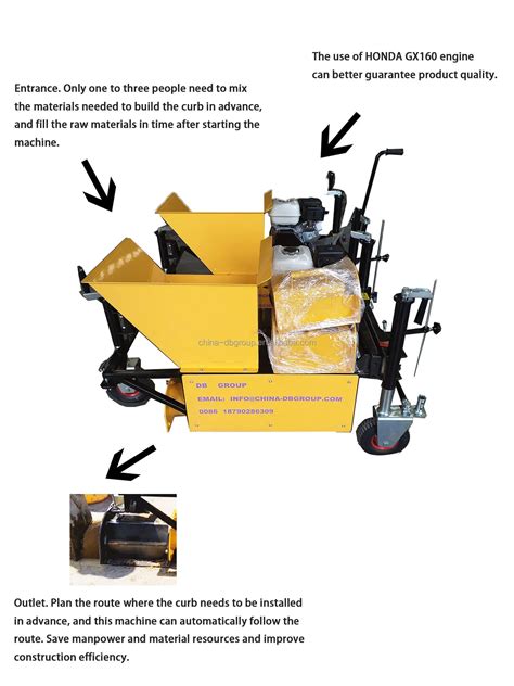 Small Curb Machine Concrete Curb Machine Road Construction Curb Making Machine