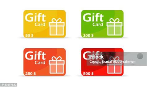 달러 보너스가 있는 기프트 카드 고객 선물 보상 보너스 카드 50 100 250 500 보너스 카드 벡터 수집 상품권에 대한 스톡 벡터 아트 및 기타 이미지 Istock