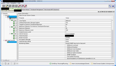 Avamar Administrator Ui Reports An Unresponsive Data Domain Status