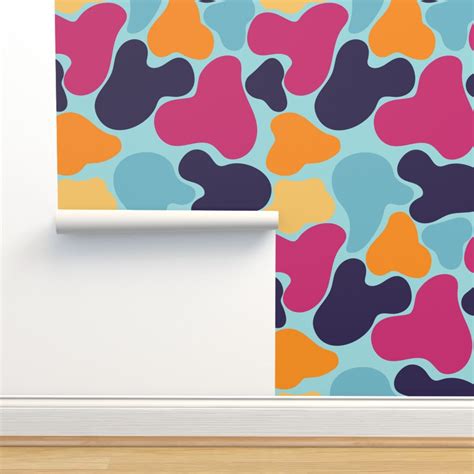 Blobs Of Color Wallpaper Spoonflower