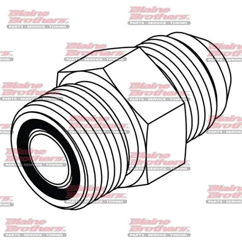Adapter Jic Male To O Riing Face Seal Male Ff2402 06 06 Tompkins