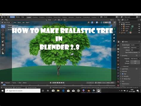 How To Make A Tree In Blender Blender Tree Tutorial 2 8 Time Lapse Blender Education Portal