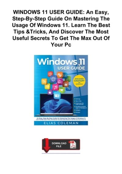 Download Pdf Windows User Guide An Easy Step By Step Guide On Mastering The Usage Of