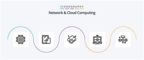 Network And Cloud Computing Line 5 Icon Pack Including Hammer Computing Technology Cross