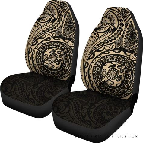 Polynesian Tattoo Style Car Seat Covers