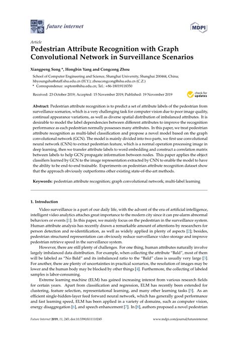 pdf pedestrian attribute recognition with graph convolutional network