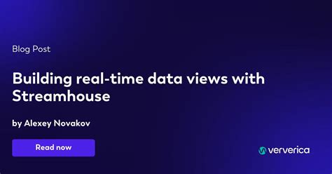 Building Real Time Data Views With Streamhouse