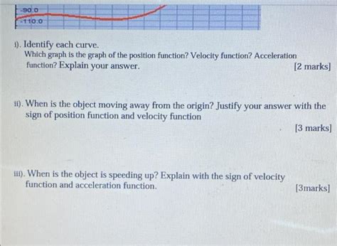 solved 2 on the graph below are shown the position