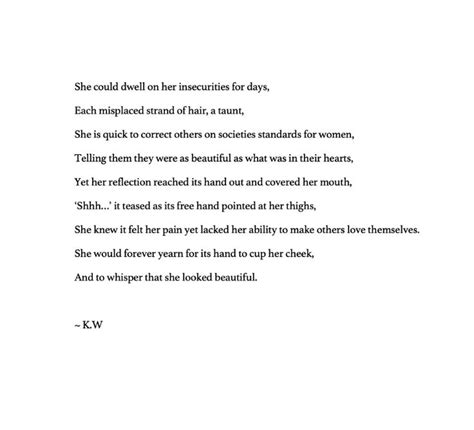 A Poem Written By Me About Struggling With Insecurities And Constantly