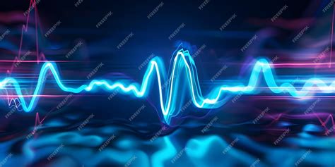 premium photo pulsating digital heartbeat line animation displayed on