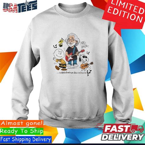 Peanuts Characters Dancing X Jerry Garcia Shirt Hoodie Sweater And
