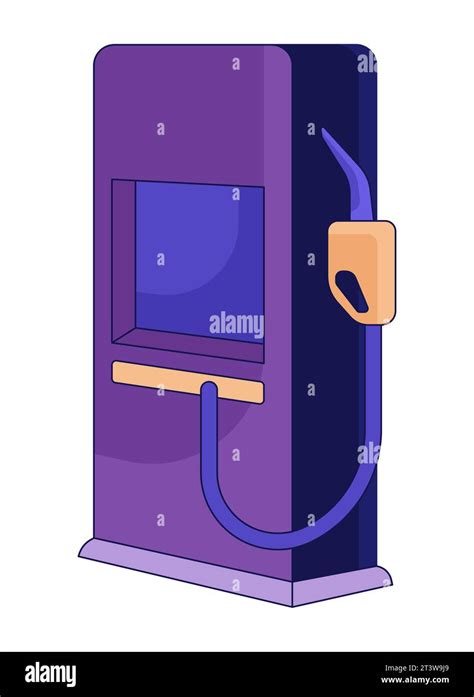 Fuel Dispensing Equipment 2d Linear Cartoon Object Stock Vector Image And Art Alamy