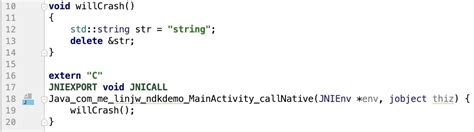 Android NDK Crash定位分析 编程代码笔记