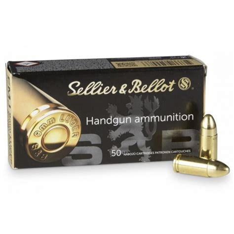 Sellier And Bellot 9mm 124 Fmj 50 Stuks