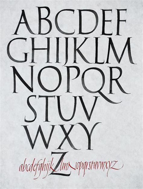 Roman Calligraphy Alphabets