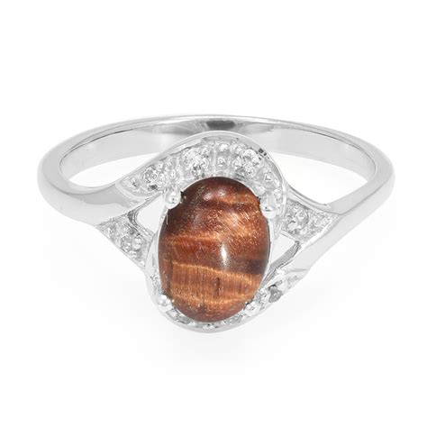 Mexican Red Tiger Eye Silver Ring 117ct