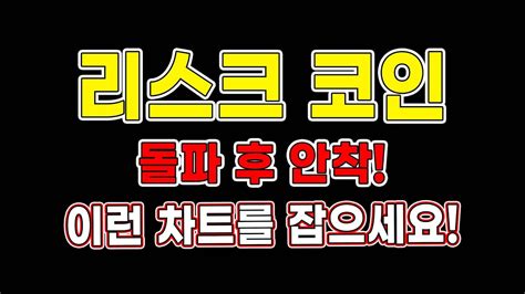 리스크코인 돌파 후 안착 이런 차트를 잡으세요 리스크전망 리스크목표가 코인추천 트레이더메타 Youtube