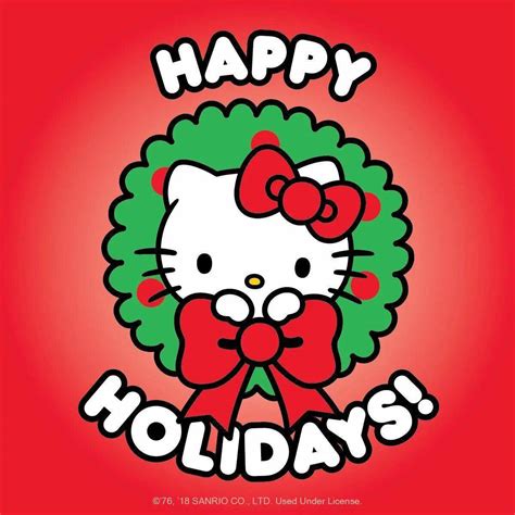 Новогодние рисунки hello kitty