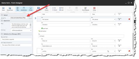 How To Restrict File Being Uploaded To Media Library Folder In Wffm Mvc