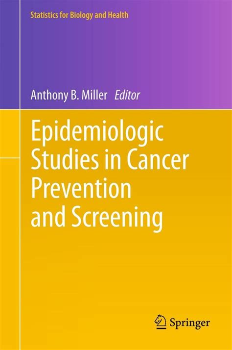 Epidemiologic Studies In Cancer Prevention And Screening Premiumjs Store