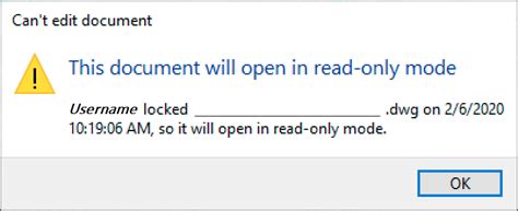 this document will open in read only mode when trying to open a