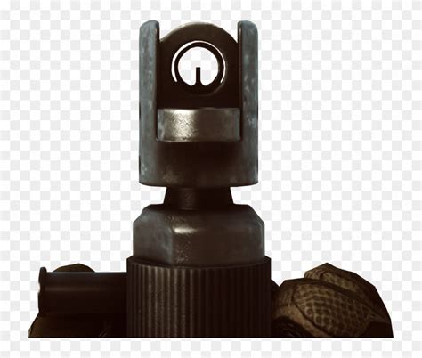 1 Scar H Iron Sights Clipart 5357643 Pikpng