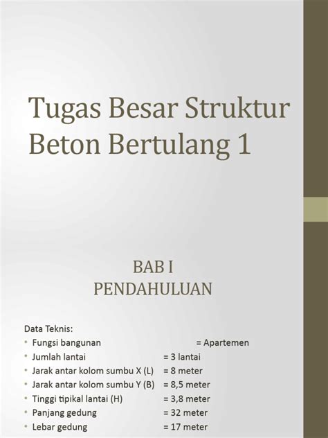 Tugas Besar Struktur Beton Bertulang 1 Zz Pdf