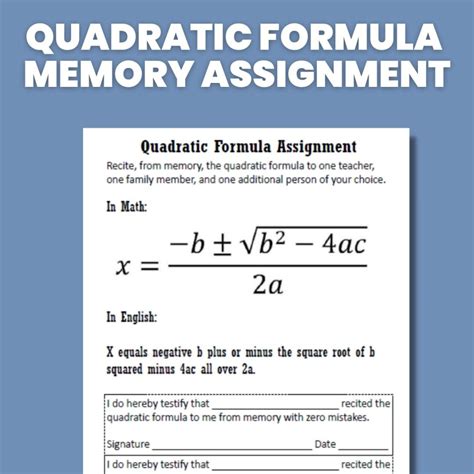 12 Free And Fun Quadratic Formula Activities