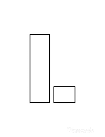 Printable Stencils Letter L