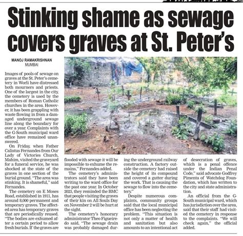 Manoj Ramakrishnan On Linkedin Graves In One Of The Largest Catholic